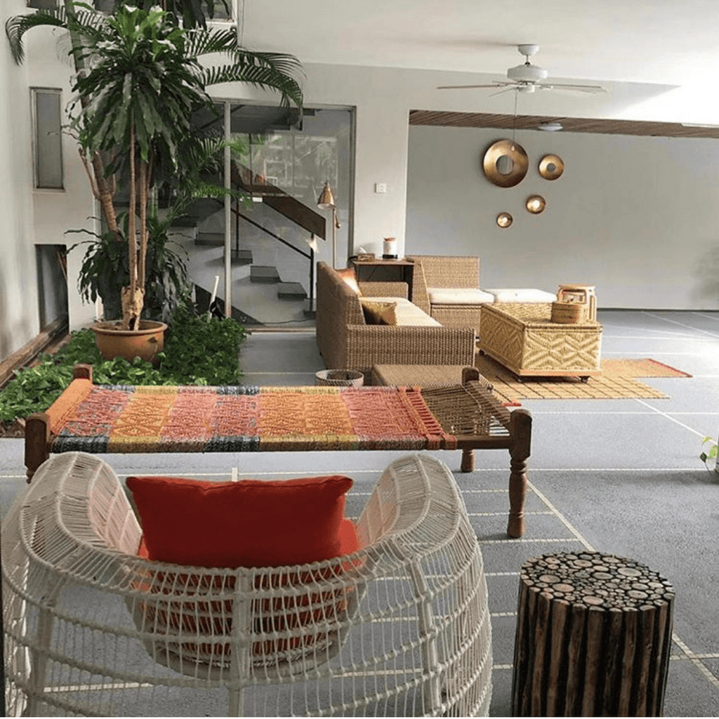 Colorful Wooden Charpai in Handwoven Design | Sirohi